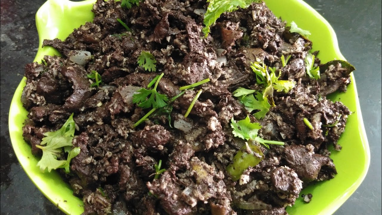 ஆட்டு ரத்த பொரியல் செய்வது எப்படி || Mutton blood Fry || சுவையான ...