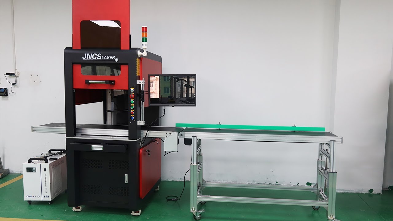 10w uv laser marking machine with CCD camera visual positioning system ...