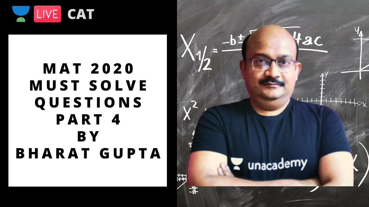 MAT 2020 | Must Solve Questions | Part 4 by Bharat Gupta - YouTube