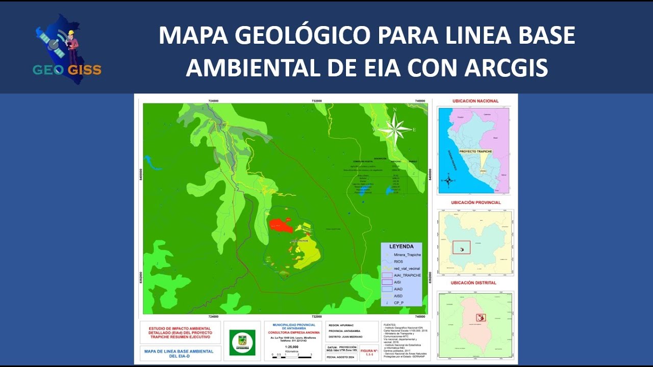 MAPA GEOLÓGICO PARA LINEA BASE AMBIENTAL DE EIA CON ARCGIS - YouTube