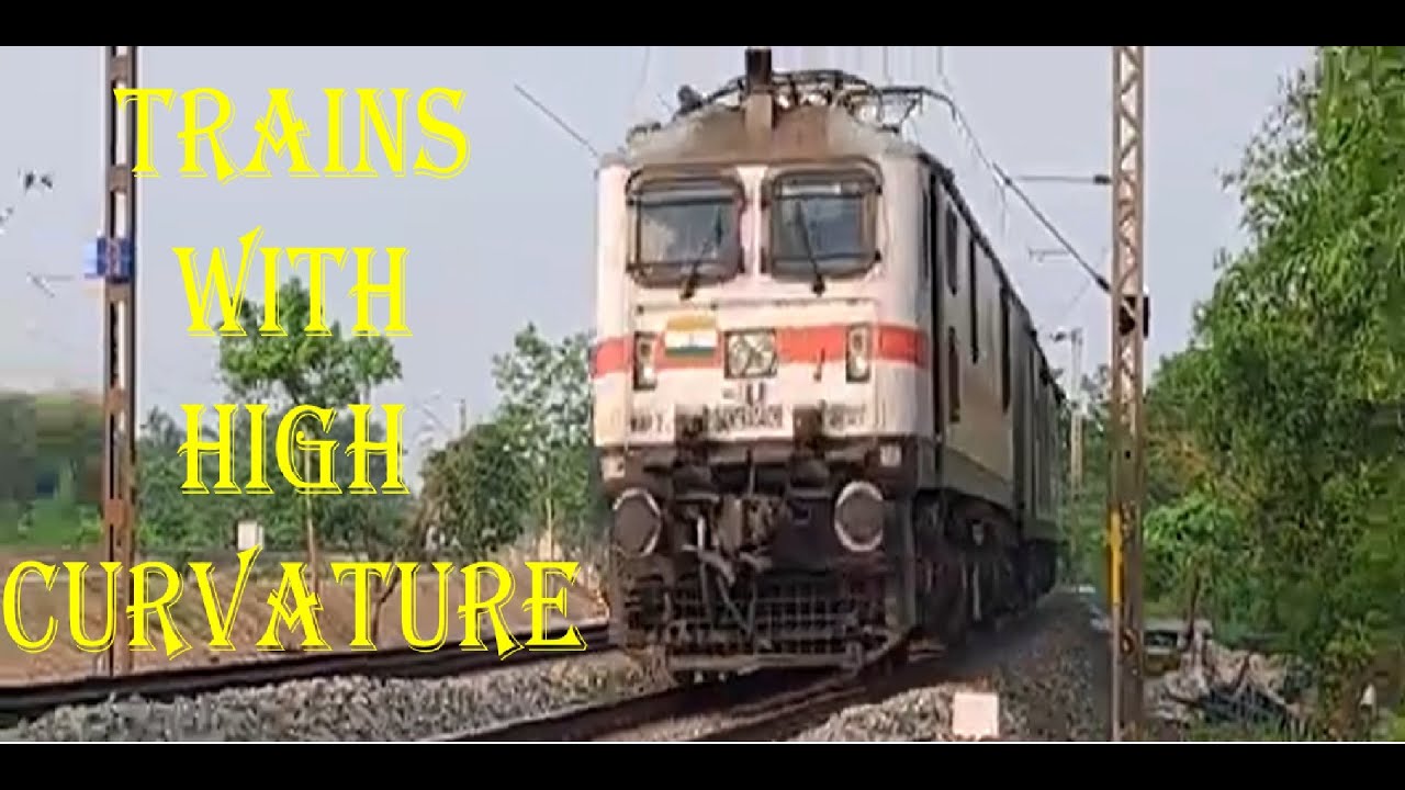 Speedy Turning Trains on High Curvature, Tilted & Banked Railway tracks ...
