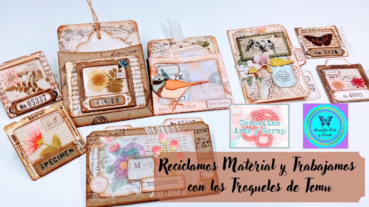 Reciclamos Material y Trabajamos con los Troqueles de Temu- Cerecitas ...