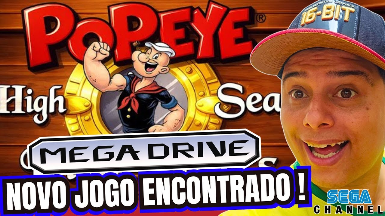 NOVO JOGO do POPEYE é Encontrado apóis 30 ANOS SEGA CHANNEL MEGA DRIVE ...