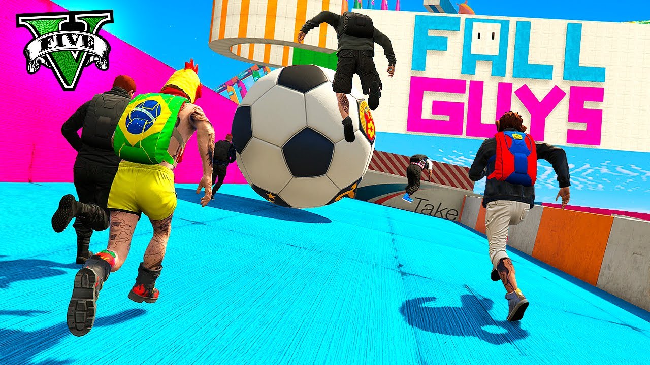 GTA V Online: JOGANDO FALL GUYS no GTA 5!! 🐯🐶🐺 (INOVADOR D+) - YouTube