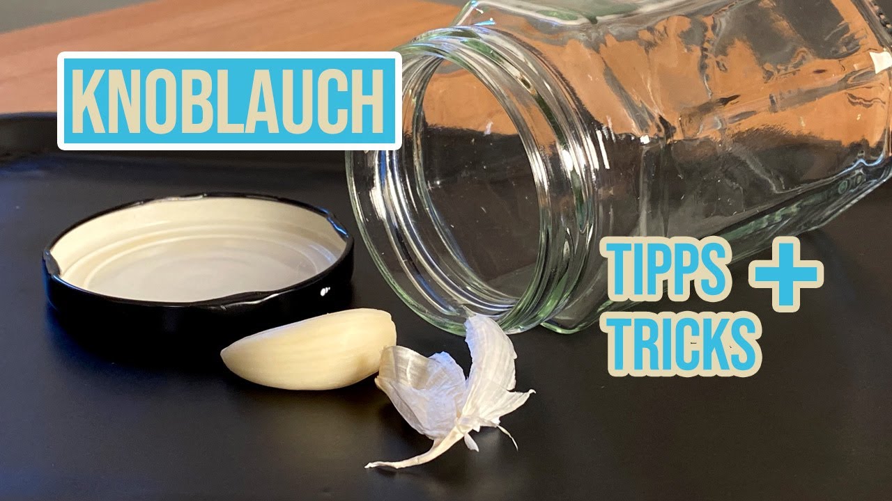 Knoblauch schälen und pressen ohne viel Arbeit + Trick um Hände von ...