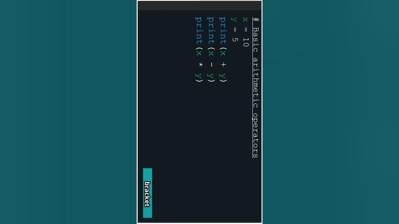 What Are Operators In Python Python Learnpython Pythonshorts Youtube