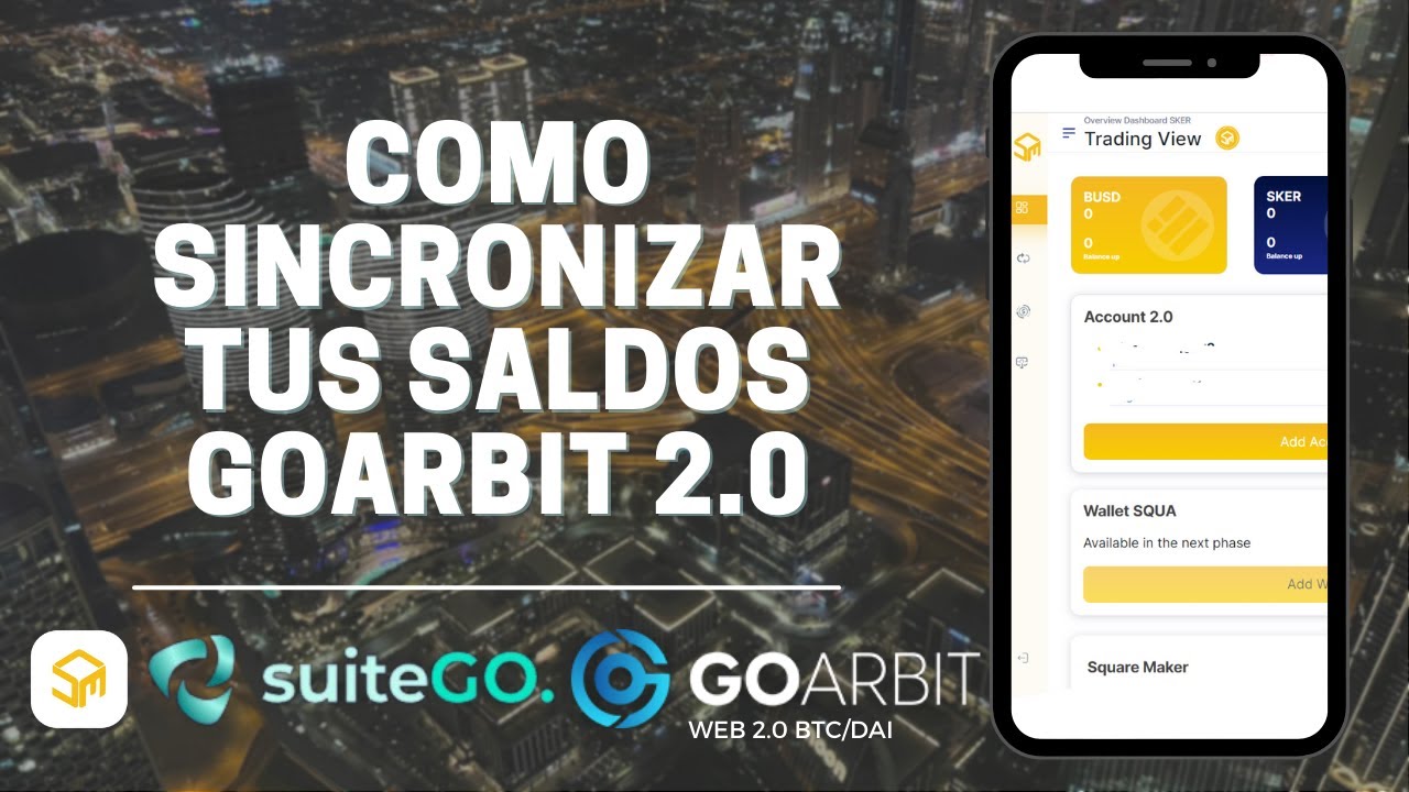 Como sincronizar tus cuentas de GoArbit 2.0 con SuiteGo - YouTube