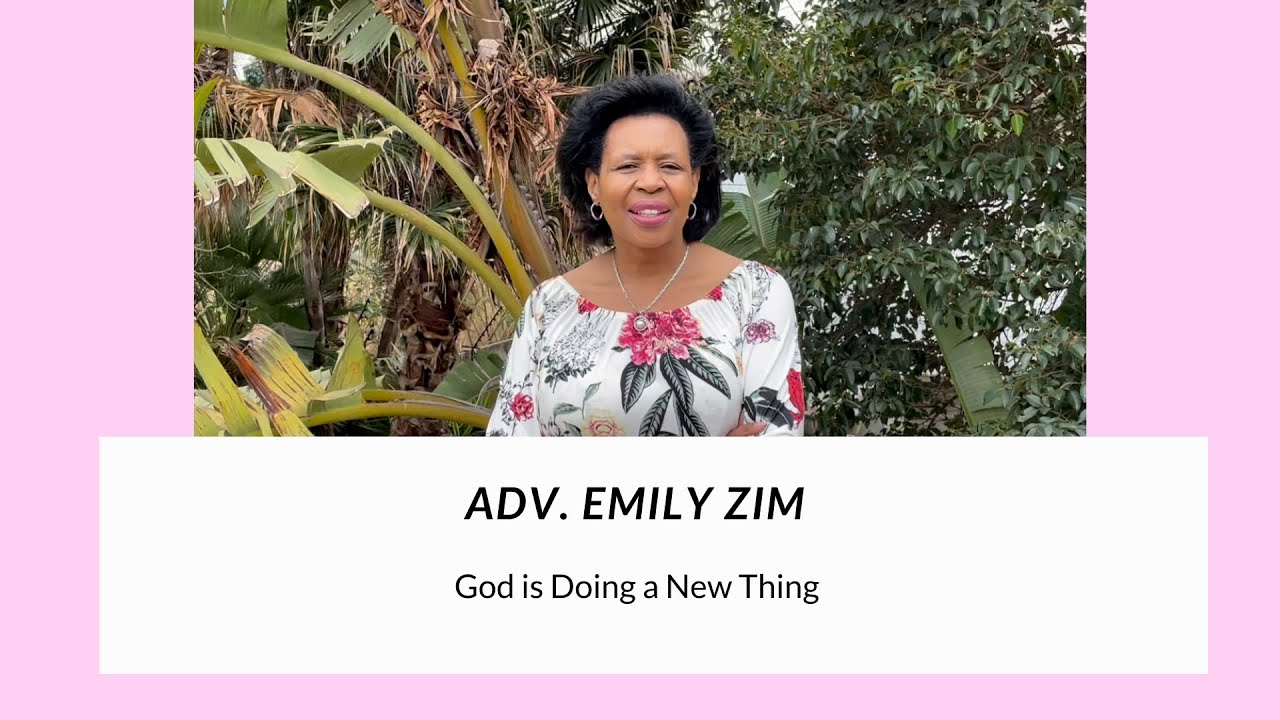Adv. Emily Zim - God is Doing a New Thing - YouTube