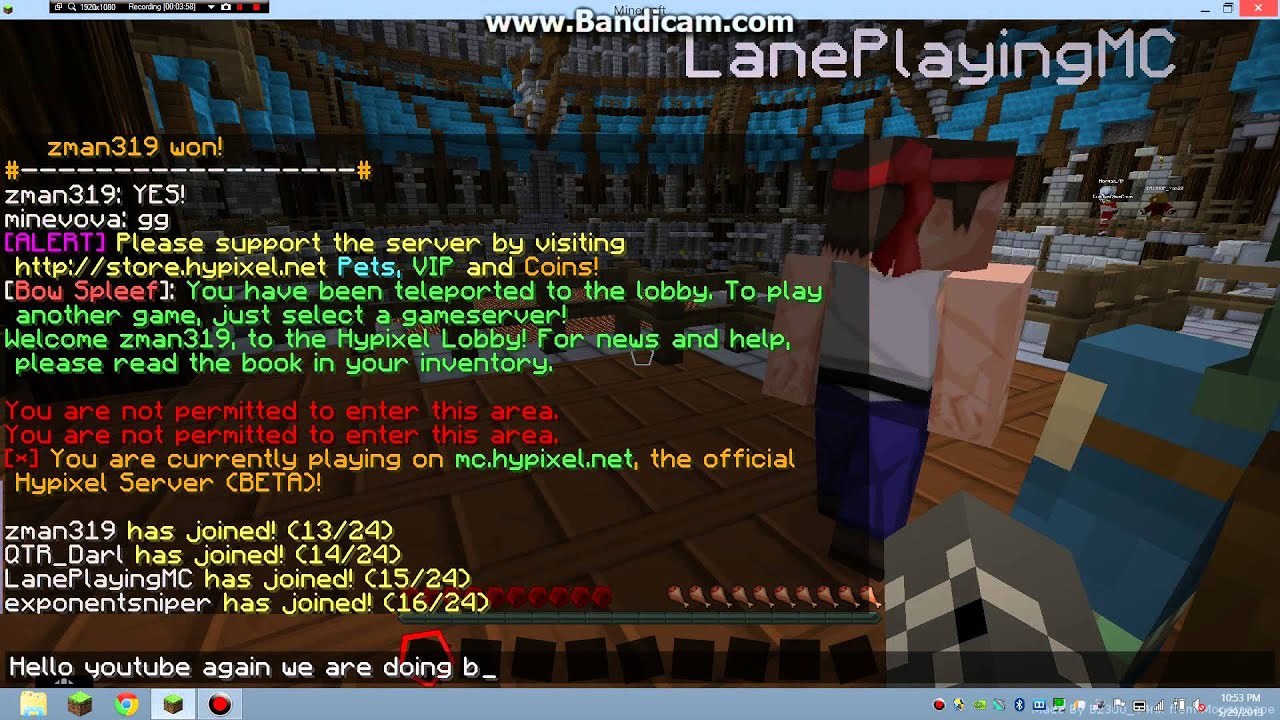 Mini games on mc.hypixel.net - YouTube