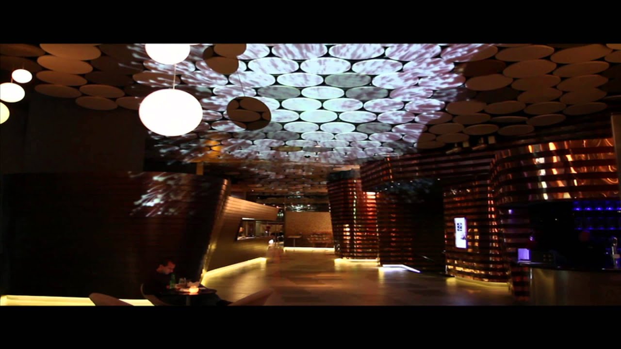 Hotel Silken Diagonal Barcelona, video mapping Hall hotel - YouTube