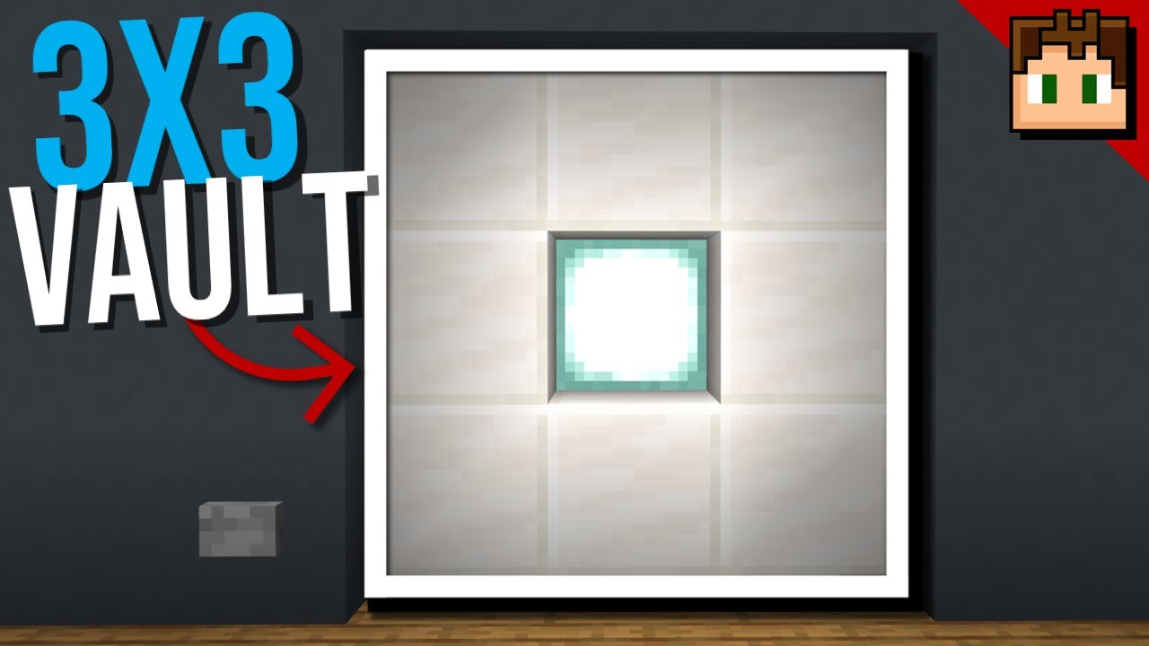 The EASY 3X3 VAULT Door! [Minecraft Bedrock 1.21] Tutorial - YouTube