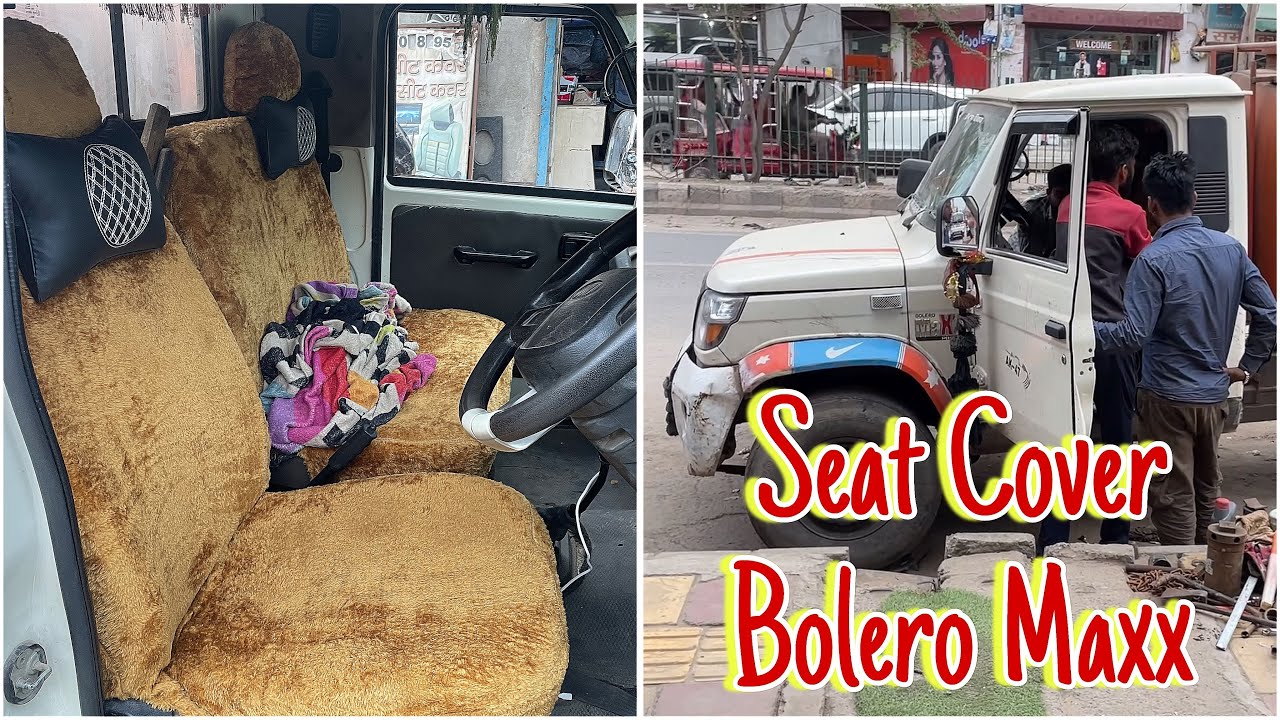 Bolero Maxx Puckup Seat Cover Valvet look | Bolero Maxx Pikup ...