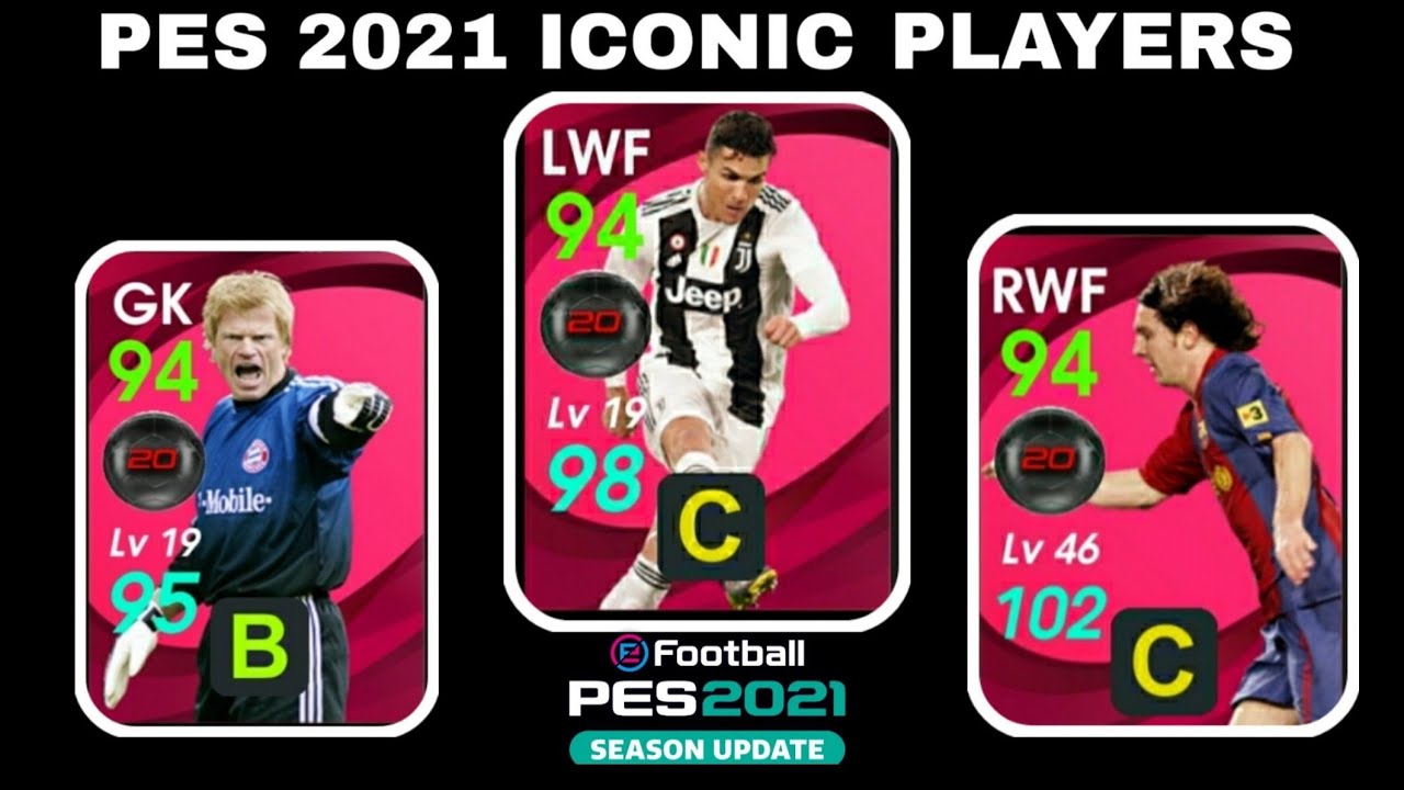 UPCOMING PES 2021 ICONIC PLAYERS | OFFICIAL UPDATE - YouTube