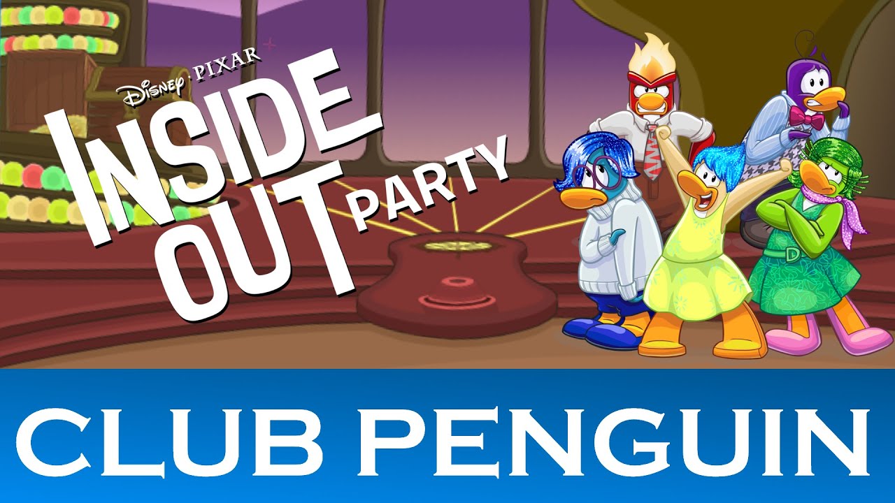 CLUB PENGUIN Inside Out Party Tour & Guide - YouTube