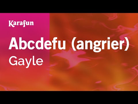 Abcdefu (angrier) - Gayle | Karaoke Version | KaraFun - YouTube