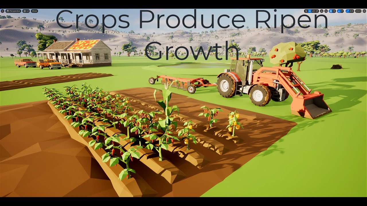 UE5 Crops Growth Produce and Ripening Tutorial Synty Farm Pack -01 ...