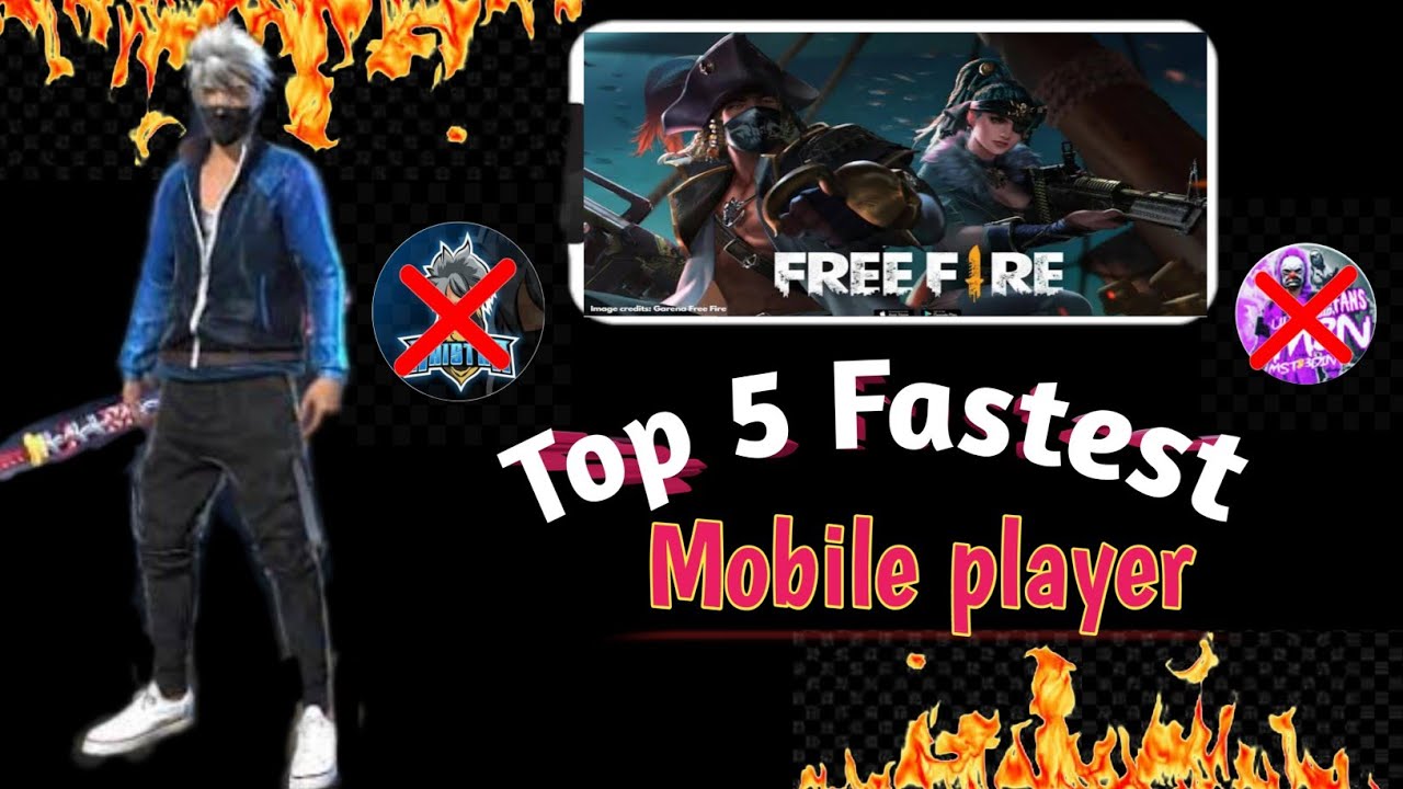 Top 5 fastest mobile players of free fire better then total gaming ...