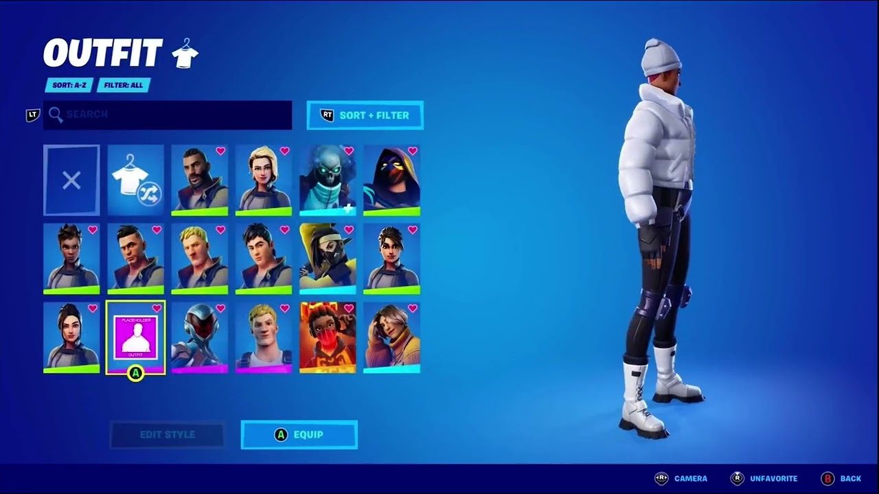 Fortnite unreleased TBD “Blizzard Bomber” Skin Showcase - YouTube