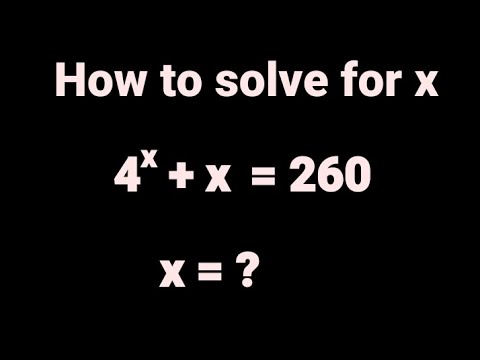 How to solve for x in this nice algebraic equation|| learn how - YouTube