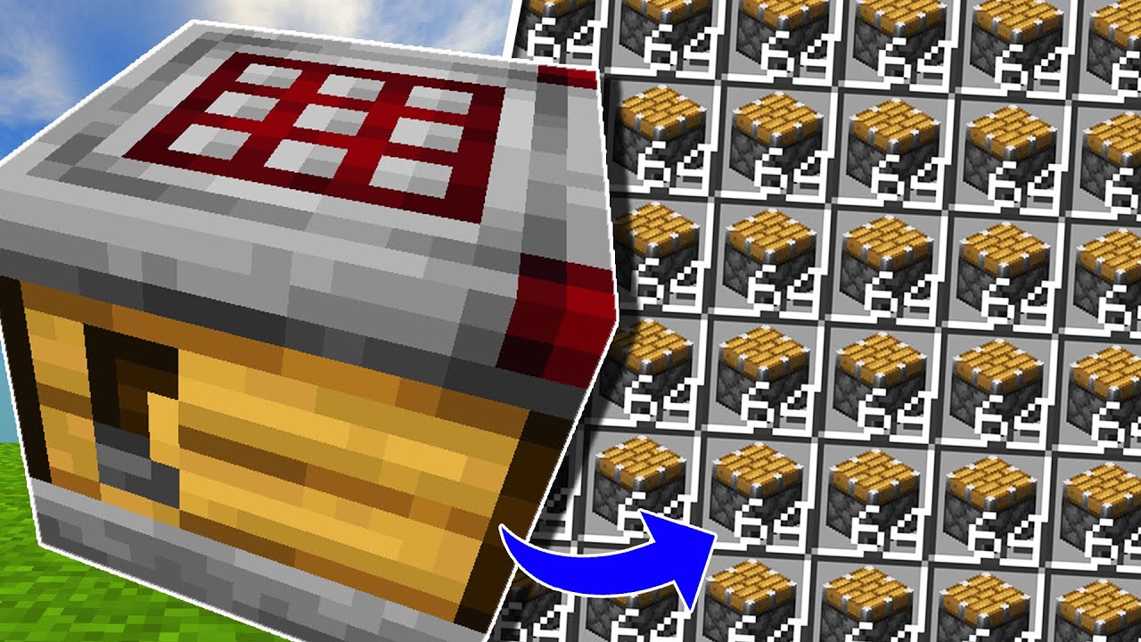 Der Beste Einfachste Minecraft Crafter Setup für komplexe Rezepte ...