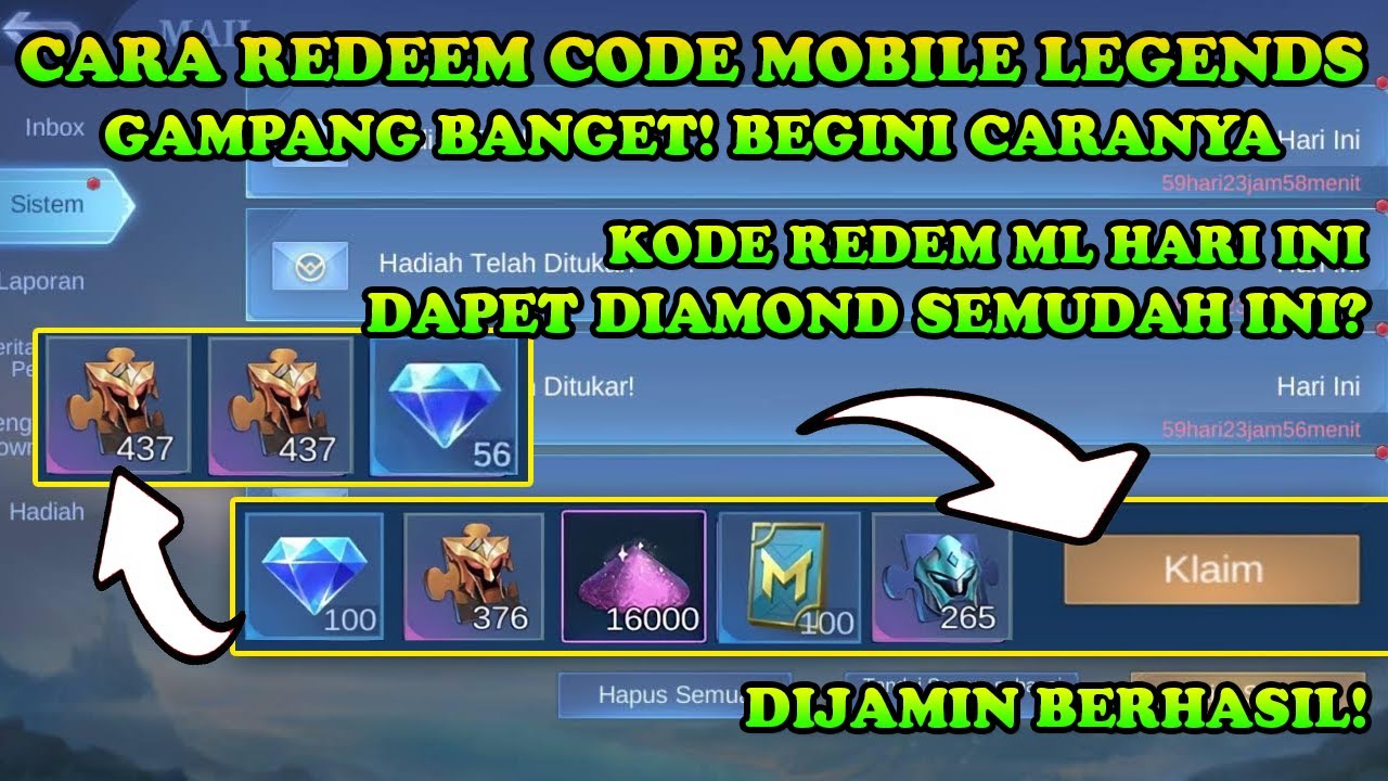 7 KODE REDEEM ML TERBARU KODE REDEEM MOBILE LEGENDS KODE REDEEM ML HARI ...