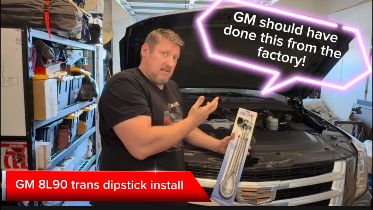 GM 8L90 Transmission service and dipstick installation - YouTube