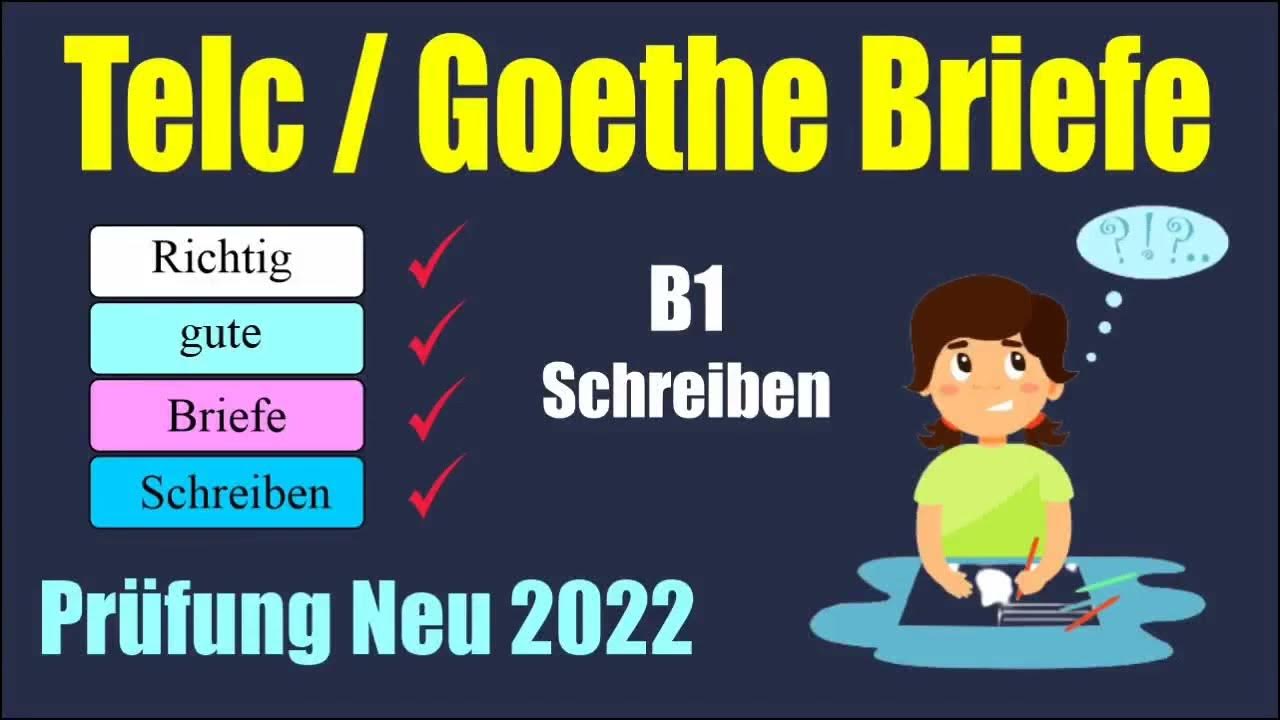 Telc B1 Brief Schreiben 2024 | Prüfung Brief Schreiben 2024 | Goethe | ÖSD DTZ Brief Schreiben ...