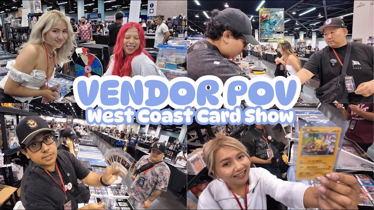 Our BIGGEST Card Show Yet! | West Coast Card Show ☁️ Vendor POV - YouTube
