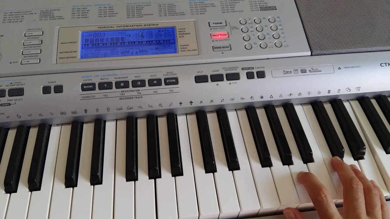 Teclado Cassio ctk 4000 - YouTube