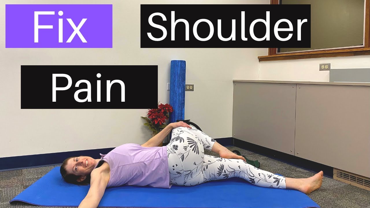 Shoulder mobility with a resistance band | Shoulder Pain Relief ...