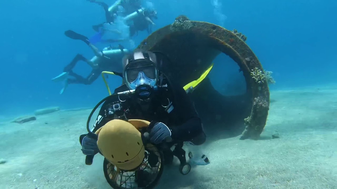 Eilat diving With engine - YouTube