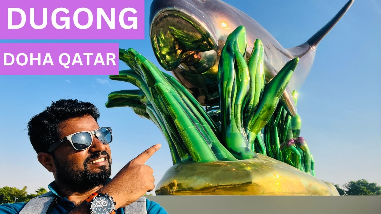 Gigantic Public Art Installation Of DUGONG In Corniche Doha Qatar ...