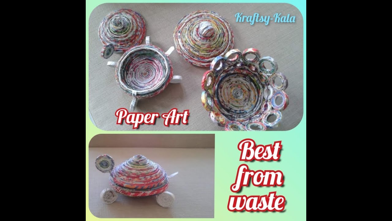 Best from Waste - Paper Art - YouTube