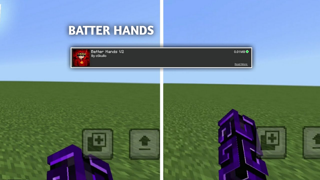 👋 THE BEST SMALL HAND PACKS FOR MCPE/MCBE 1.21+ | BETTER HANDS V2! 🔥 ...