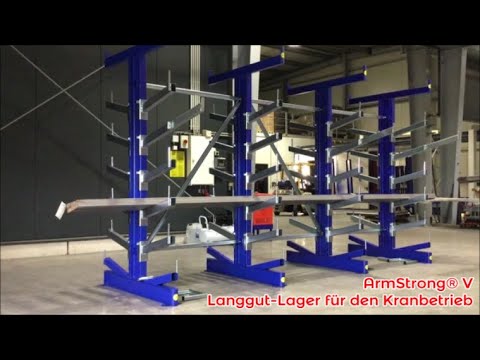 ArmStrongV® Stabmaterial-Regallager für den Kran- und Hand-Betrieb ...