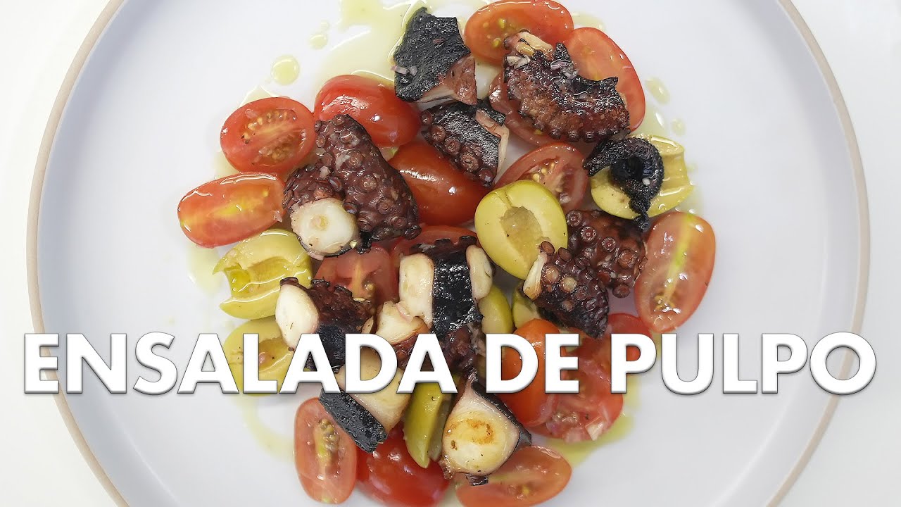 Ensalada de pulpo rostizado: frescura y sabor en cada bocado - YouTube
