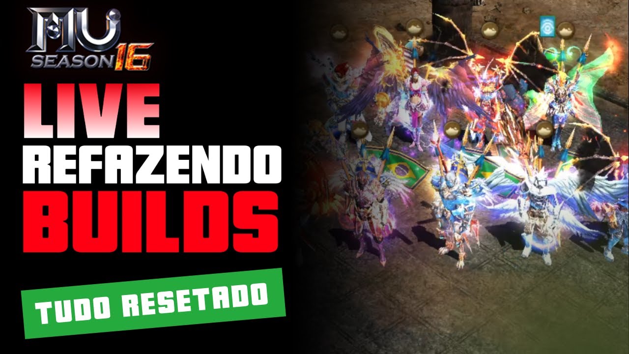 LIVE - MU GLOBAL, REFAZENDO BUILDS, WEBZEN RESETOU TUDO - YouTube