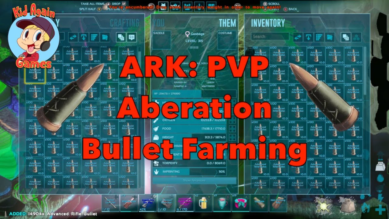 Aberation Bullet Farming | ARK: Xbox Official PVP - YouTube
