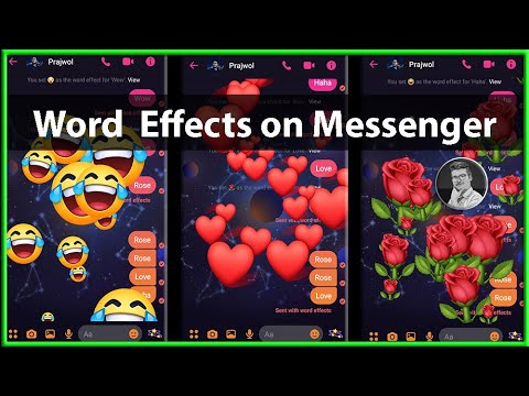 How to Create Word Effects on Messenger | Messenger Update - YouTube