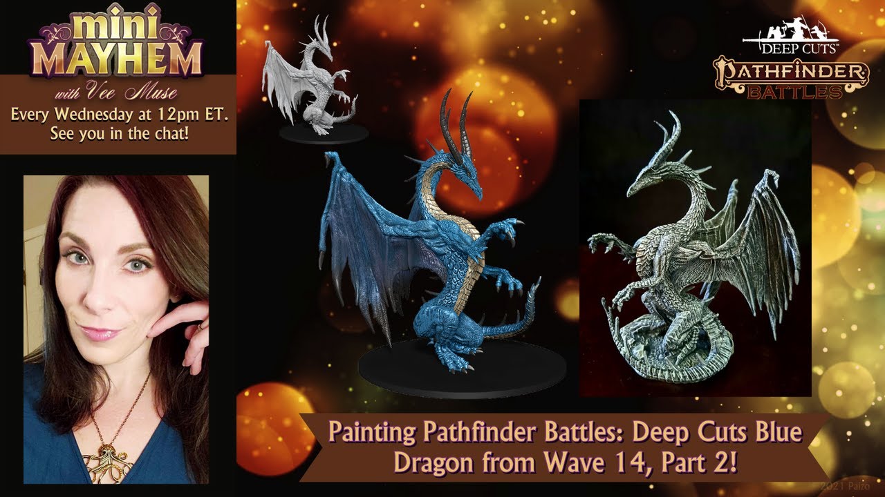 Painting Pathfinder Battles: Deep Cuts Blue Dragon from Wave 14, Part 2 ...