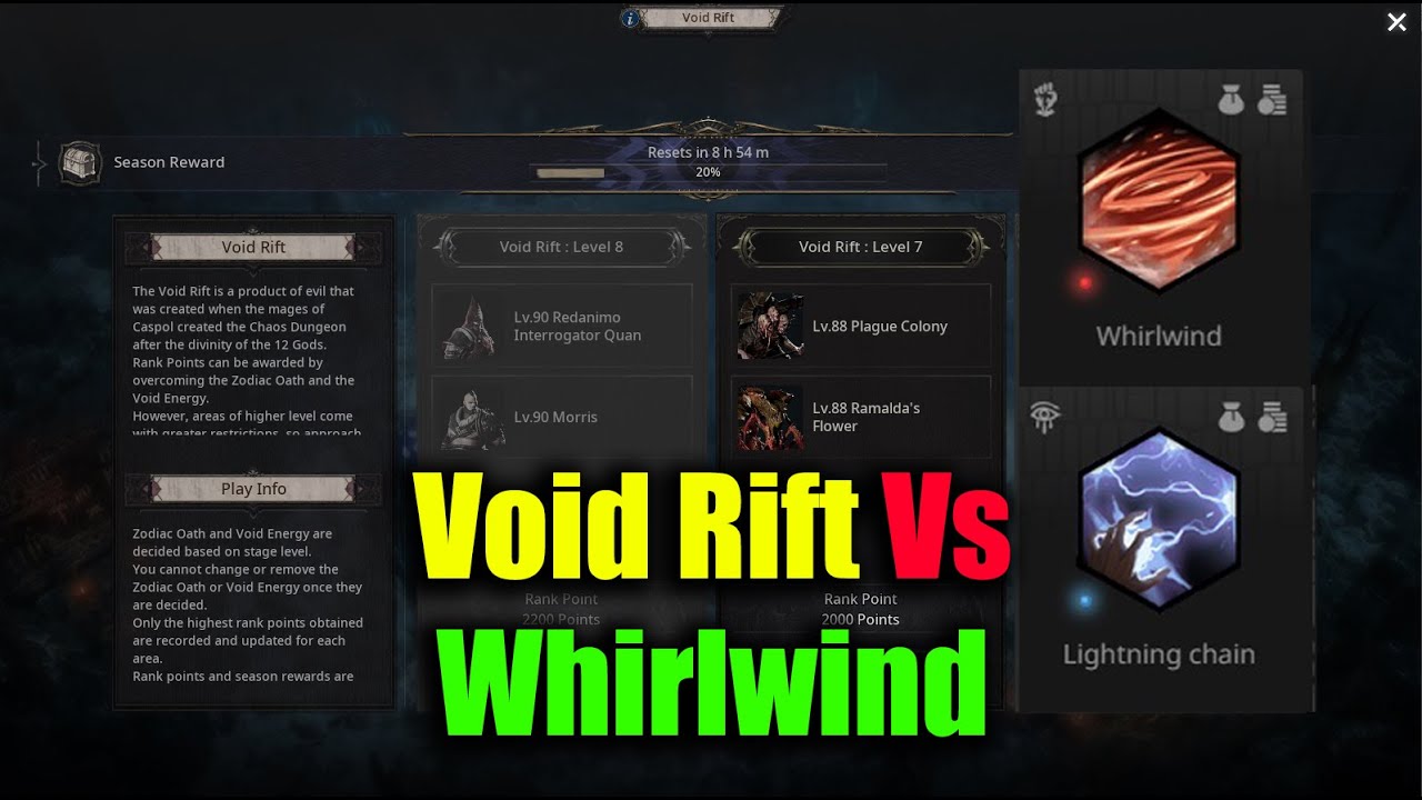 Undecember Void Rift Vs Whirlwind Build - YouTube