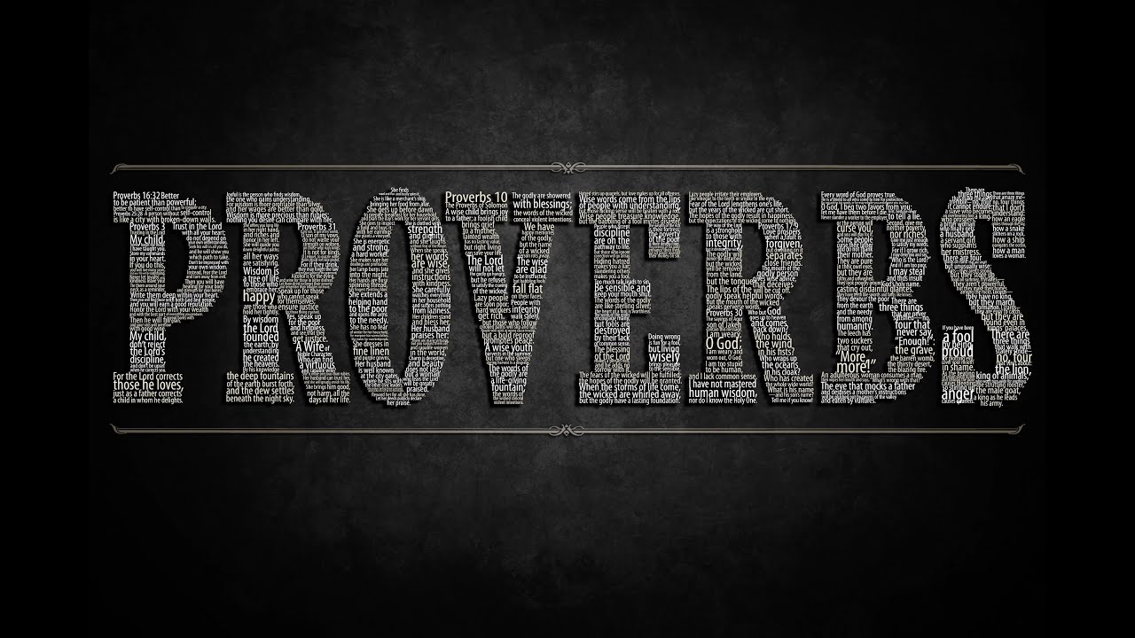 Proverbs 1 (NIV) - YouTube