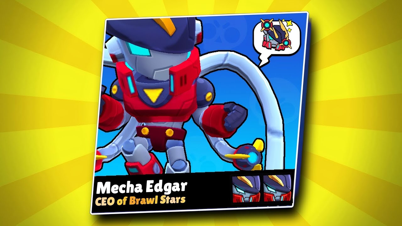 MECHA EDGAR Skin + Price, Pins, Winning and Loosing Animation 🔥 | Brawl ...