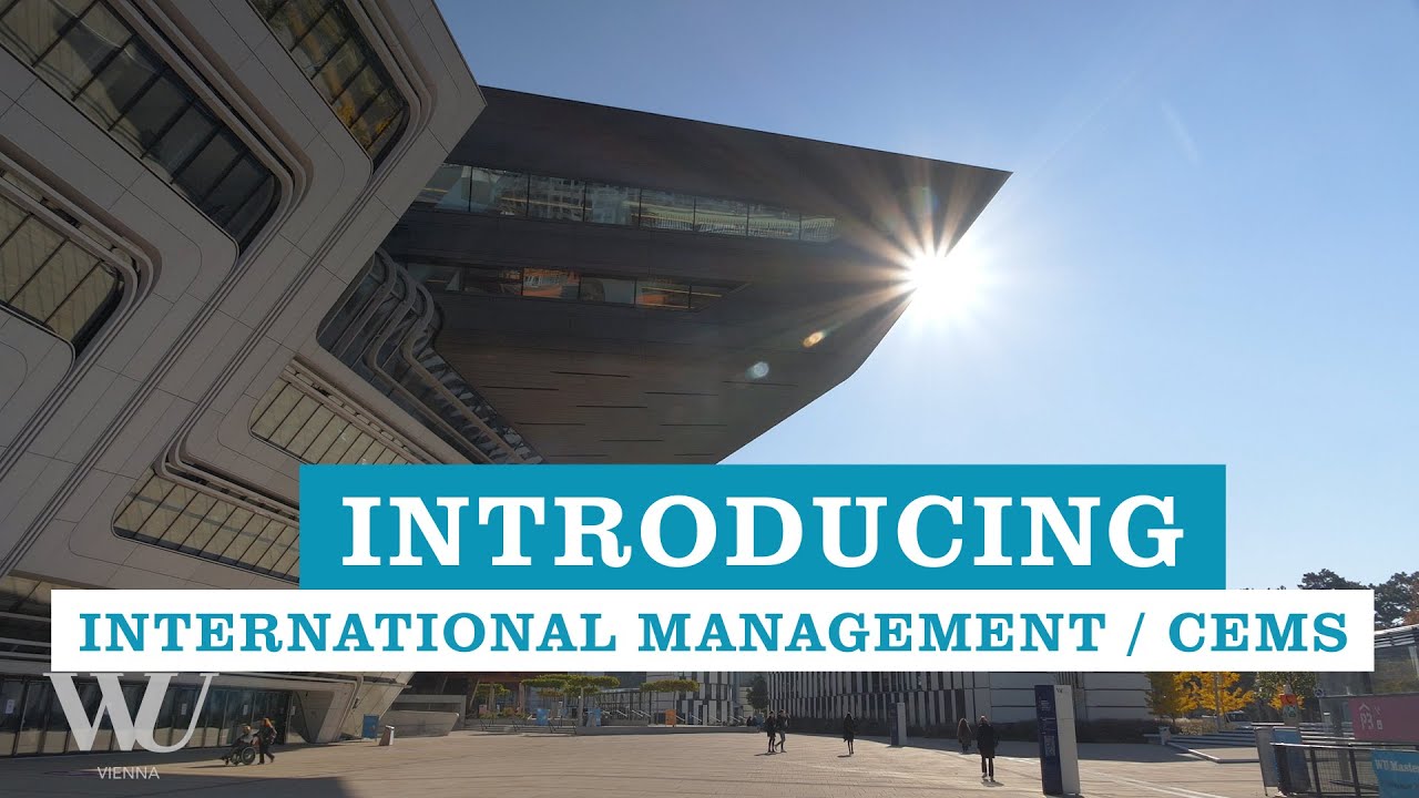 Introducing International Management / CEMS - Master's Programs at WU ...