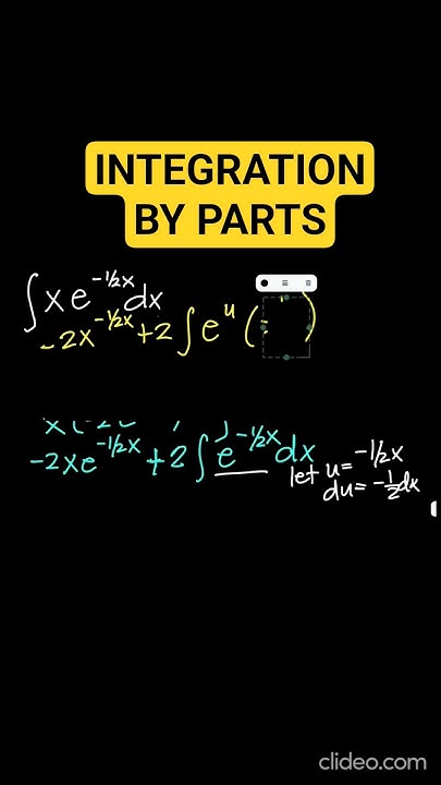 INTEGRATION BY PARTS #educational #maths #mathematics #education - YouTube