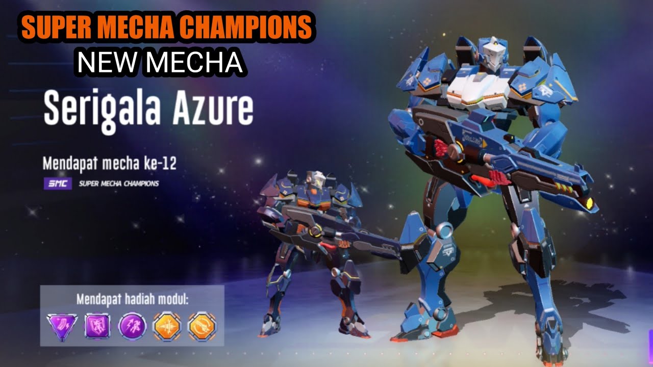 Super Mecha Champions | New Mecha Serigala Azure Gameplay - YouTube