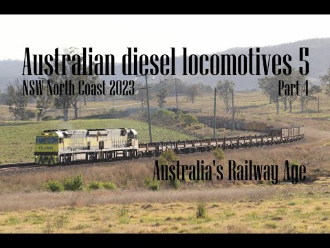 Australian diesel locomotives 5 NSW North Coast 2023 Part 4 - YouTube
