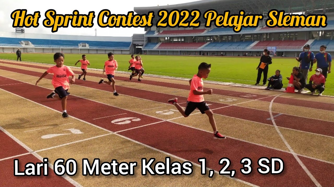 LARI 60 METER KELAS 1, 2, 3 SD | HOT SPRINT CONTEST PELAJAR SLEMAN ...