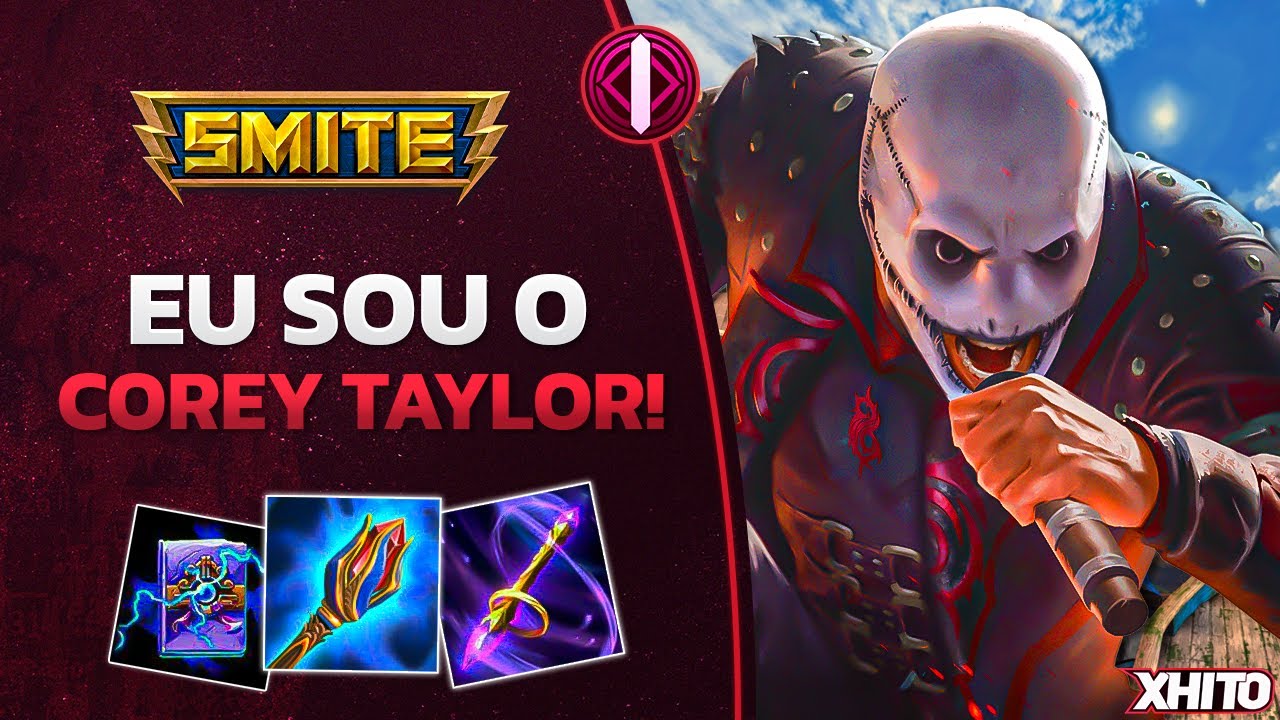 Corey Taylor no SMITE! POSEIDON MID - ⚡ Smite BR Ranked Conquista - YouTube