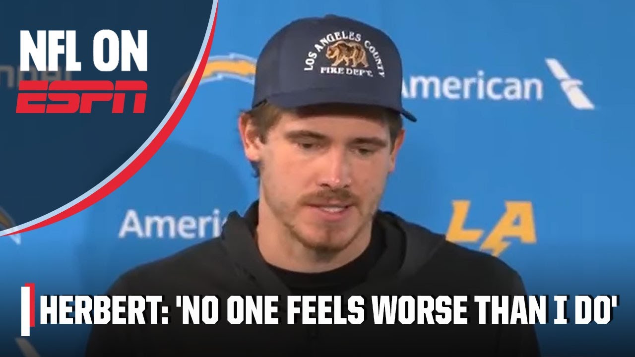 'I let the team down' - Justin Herbert on 4 INTs in AFC Wild Card Game ...